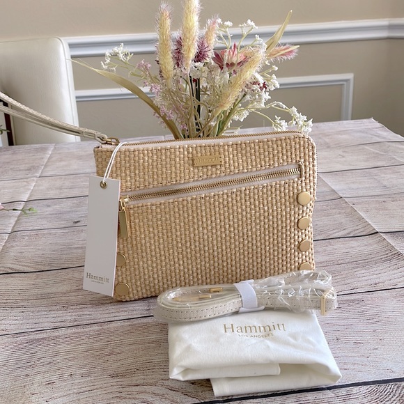 Hammitt | Bags | Nwt Hammittnash Small Crossbody Ricotta Raffia And ...